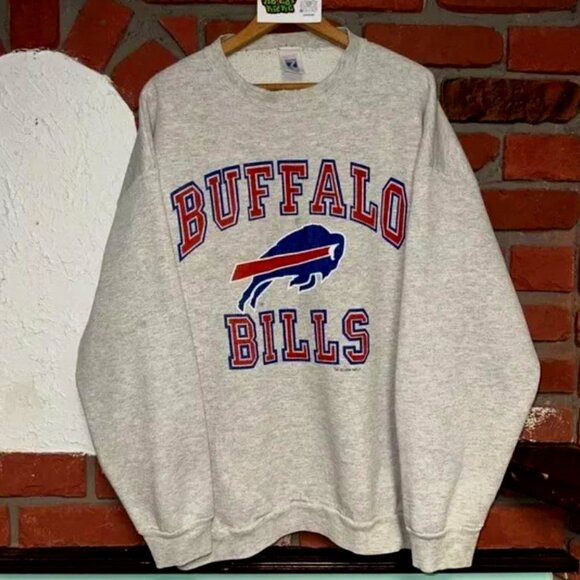 Tops | Vintage 1995 Nfl Buffalo Bills Logo Crewneck Sweatshirt Nfl ...